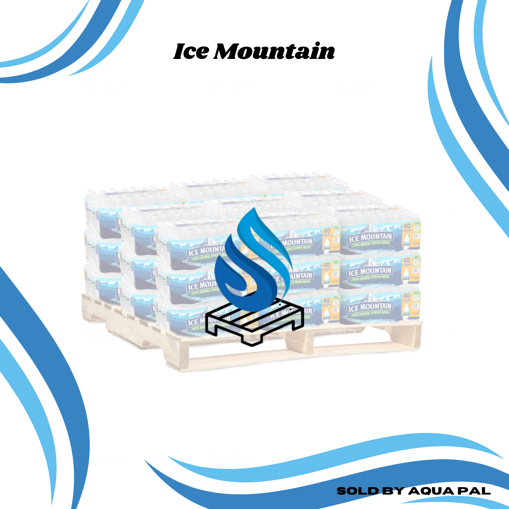 Ice Mountain Spring Water (Half Pallet) – Aqua Pal
